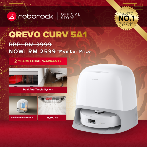 Roborock Qrevo Curv 5A1 - Hello - Roborock Malaysia